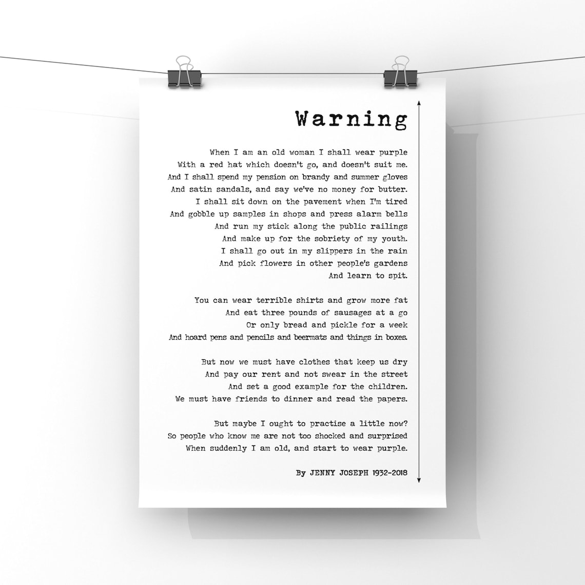 Purple Hat Poem Warning Poem Print By Jenny Joseph When I Etsy Denmark purple-hat-poem-warning-poem-print-by-jenny-joseph-when-i-etsy-denmark