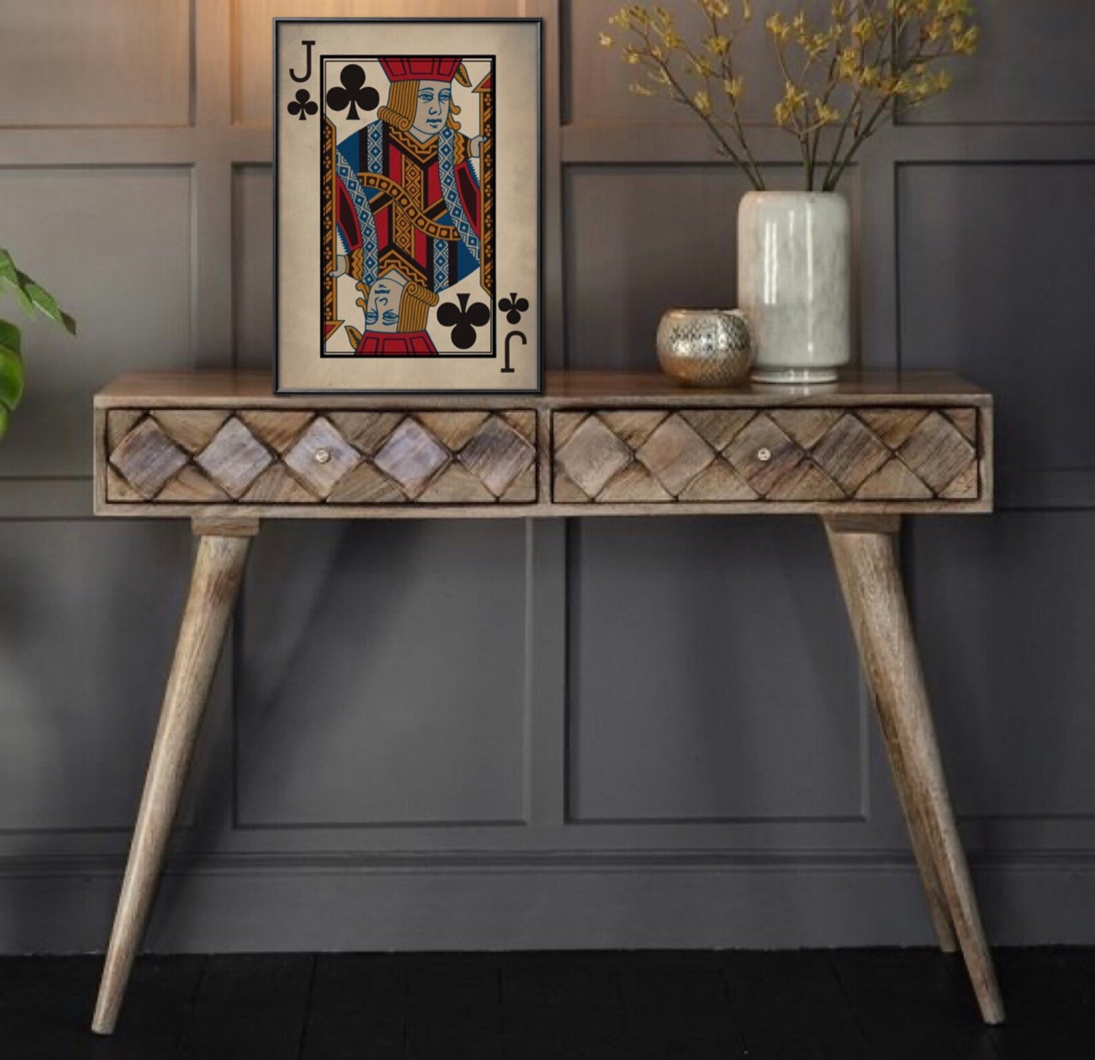 Jack of Clubs Playing Card Poster Print Black Jack Playing | Etsy