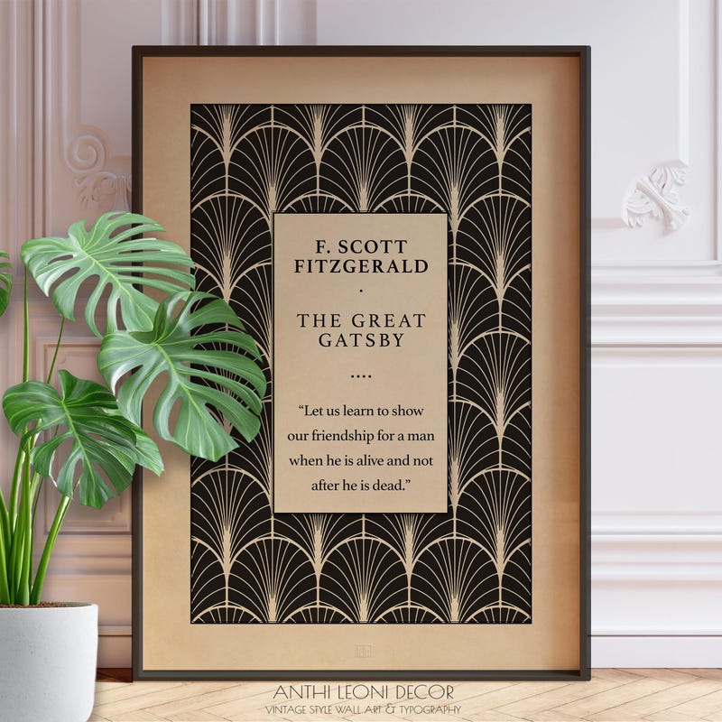 Great Gatsby Art - Etsy
