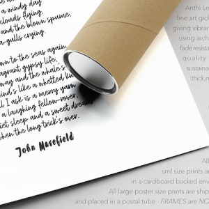 I Must Go Down to the Sea Again, Sea Fever Poem Print John Masefield ...