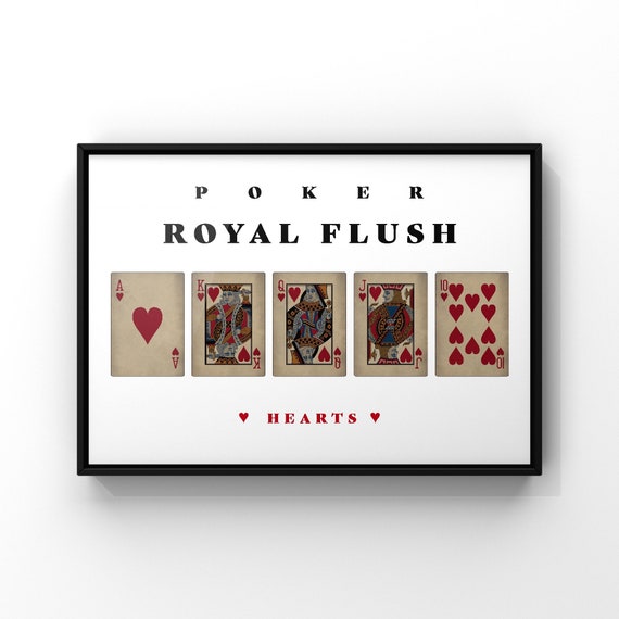 Playing Cards Hearts Royal Flush