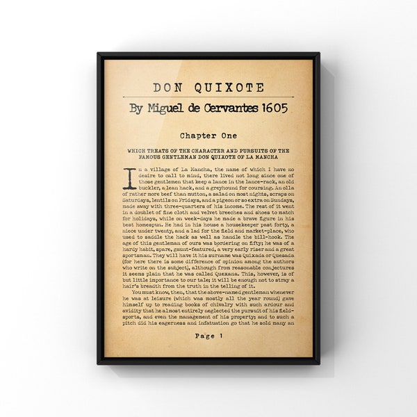 Don Quixote - Etsy
