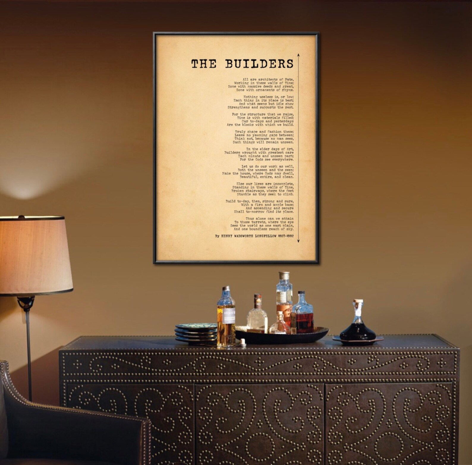 The Builders Poem by Henry Wadsworth Longfellow Poster Print | Etsy