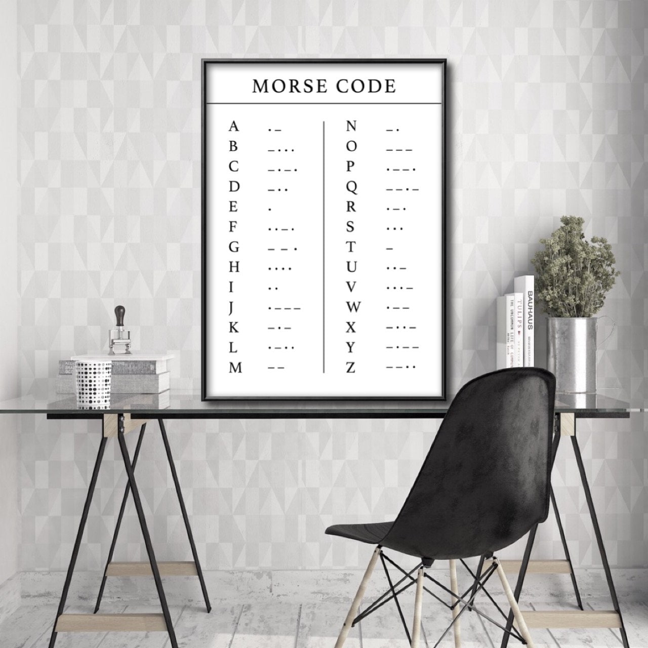 Morse Code Alphabet Chart Poster Print, Sailing Signalling Code Wall ...