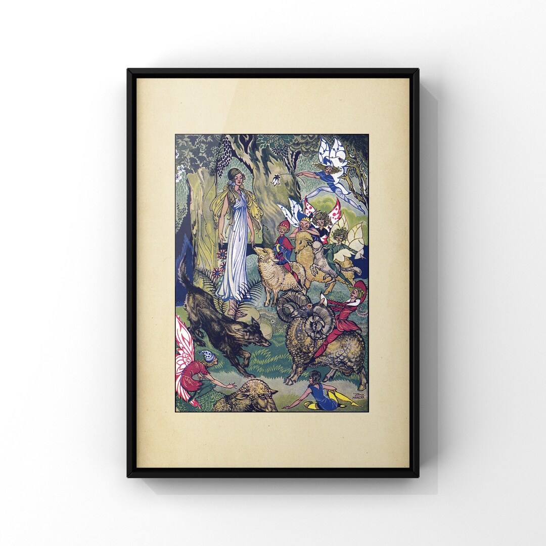 Woodland Fairies Print by Joyce Mercer, Nursery Accent Wall Girl ...
