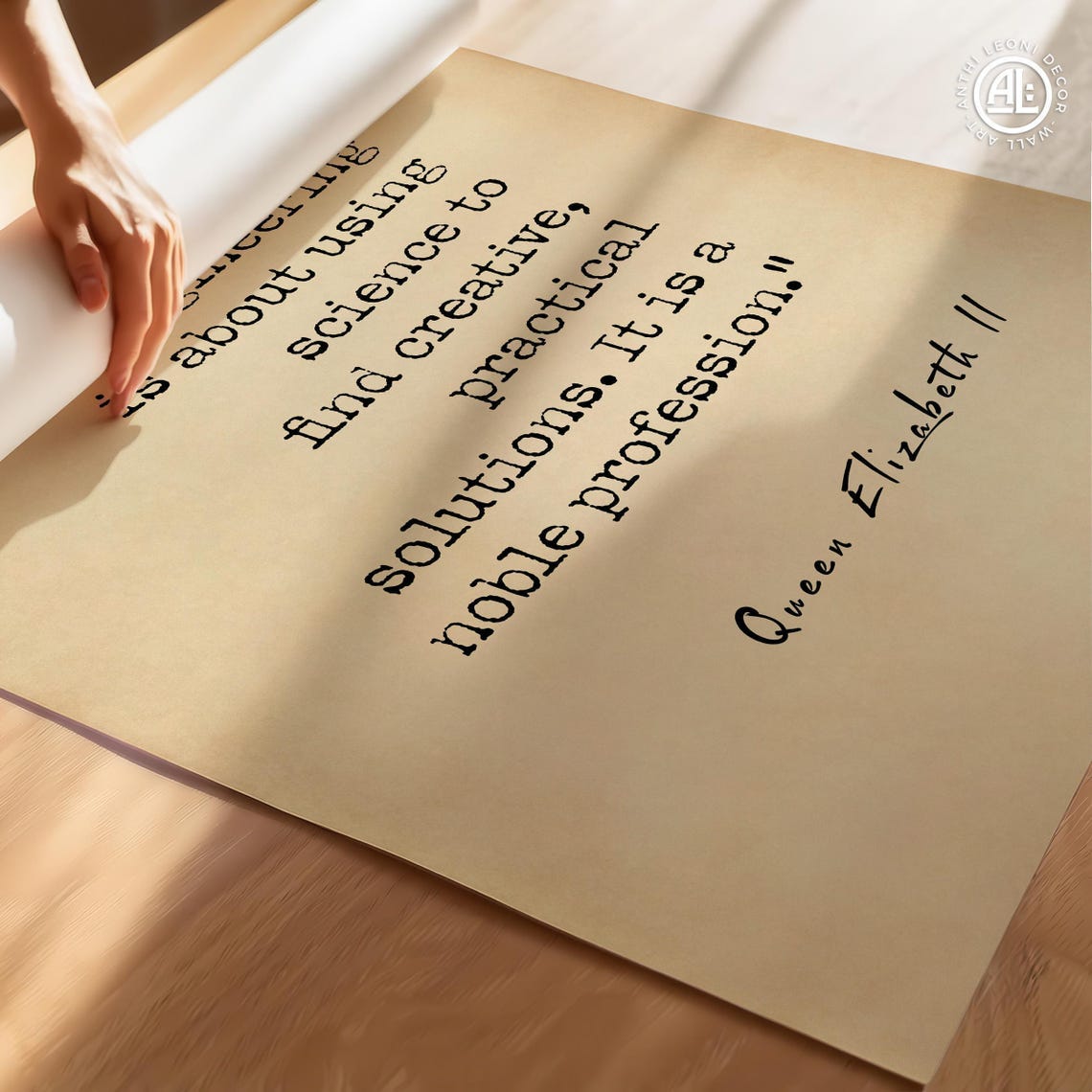 Motivational Engineer Print - Queen Elizabeth Quote (framed or Unframed ...