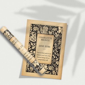 Jane Eyre Book Cover Art Poster Print Charlotte Bronte Book | Etsy