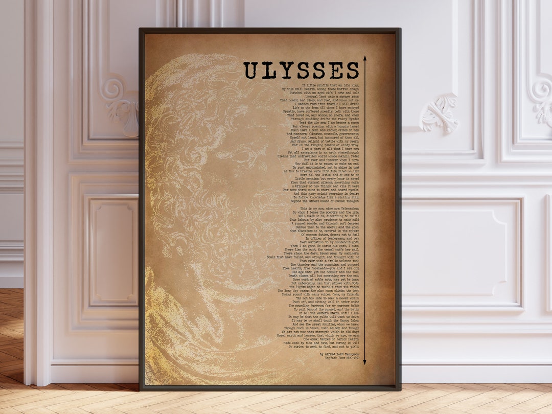 Ulysses Poem by Alfred Lord Tennyson Poster Print Ulysses Art Print ...