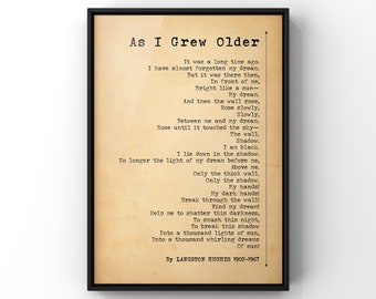 Langston Hughes Poem | Etsy