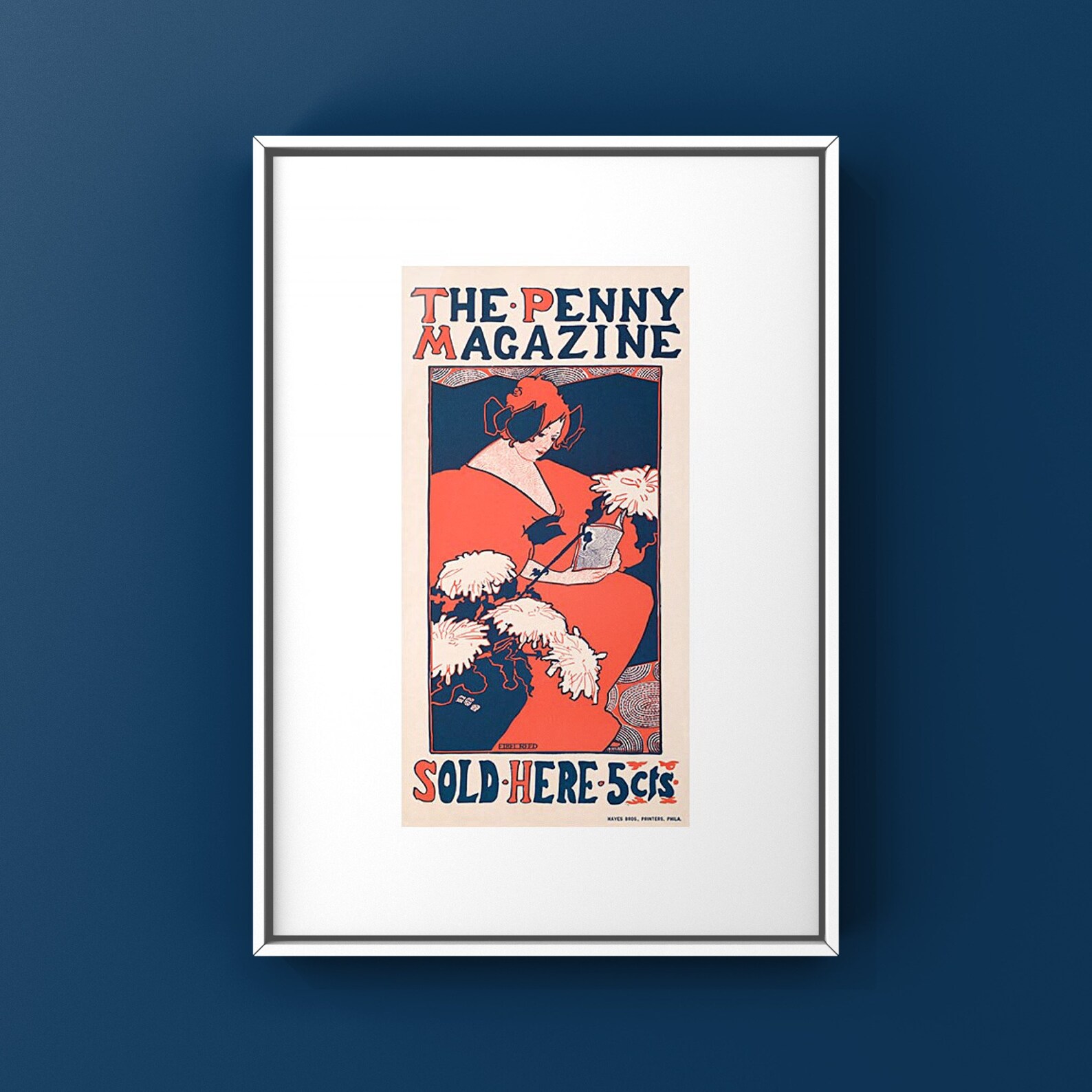 The Penny Magazine 1896 Vintage Cover Art Poster by Ethel Reed - Etsy UK