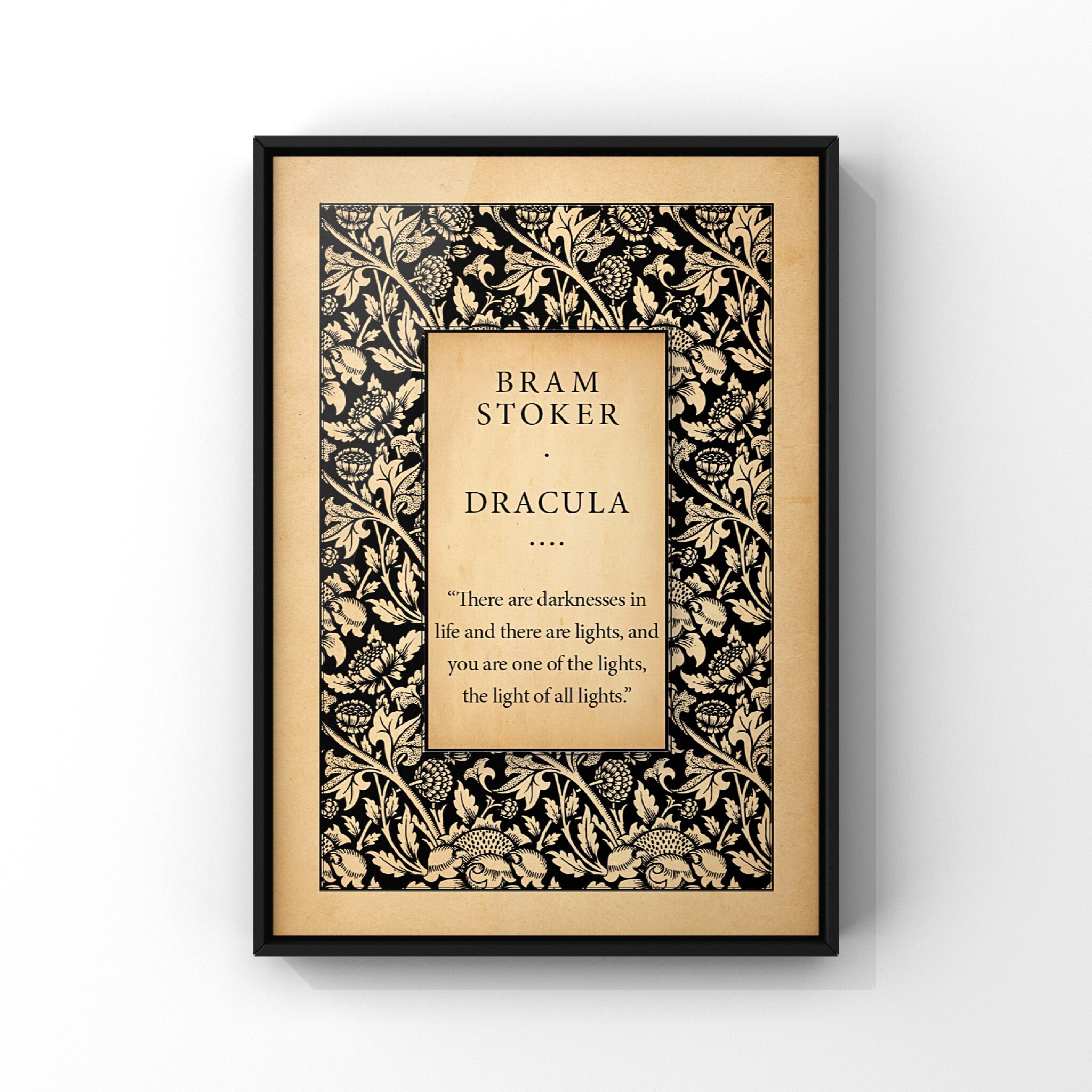 Dracula Book Cover Art Poster Print Bram Stoker Classic Book | Etsy
