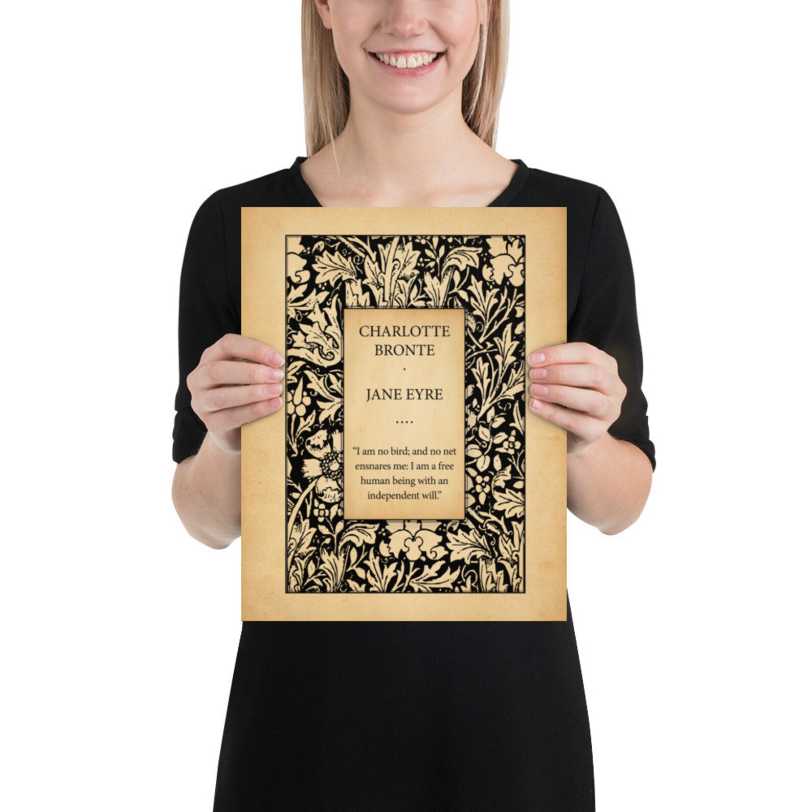 Jane Eyre Book Cover Art Poster Print Charlotte Bronte Book - Etsy