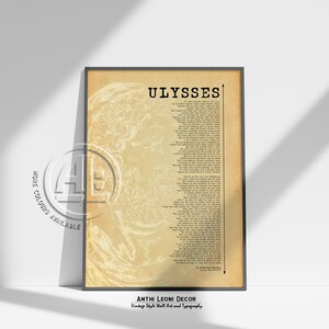 Ulysses Poem by Alfred Lord Tennyson Poster Print Ulysses Art Print ...