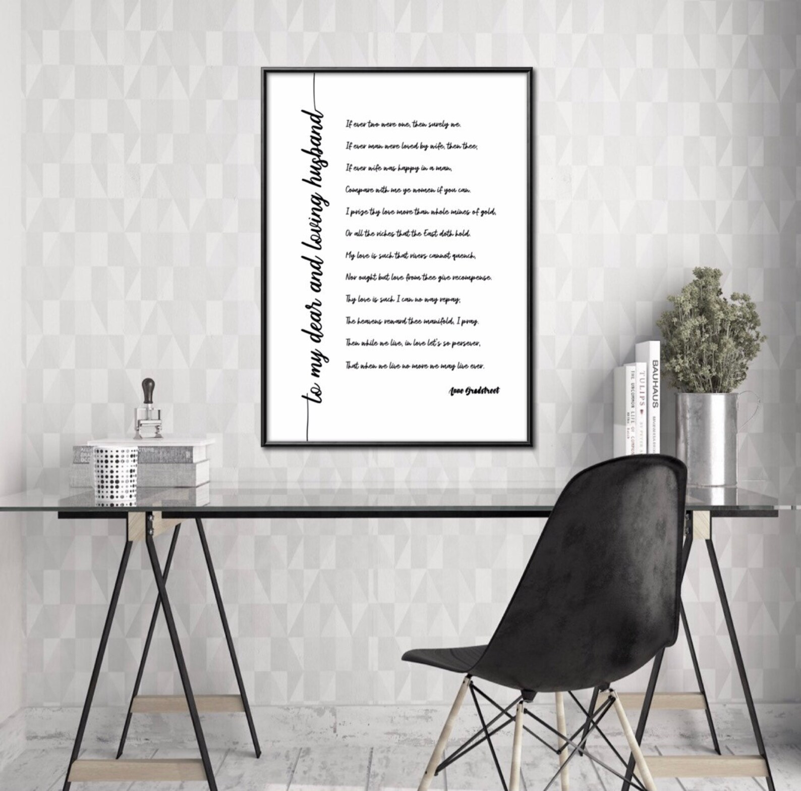 To My Dear and Loving Husband Poem by Anne Bradstreet Poster - Etsy