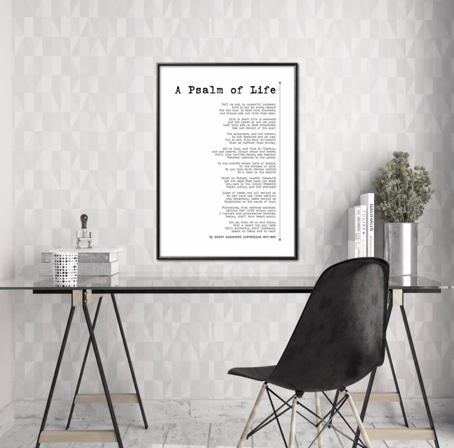 A Psalm of Life Poem by Henry Wadsworth Longfellow Poster - Etsy