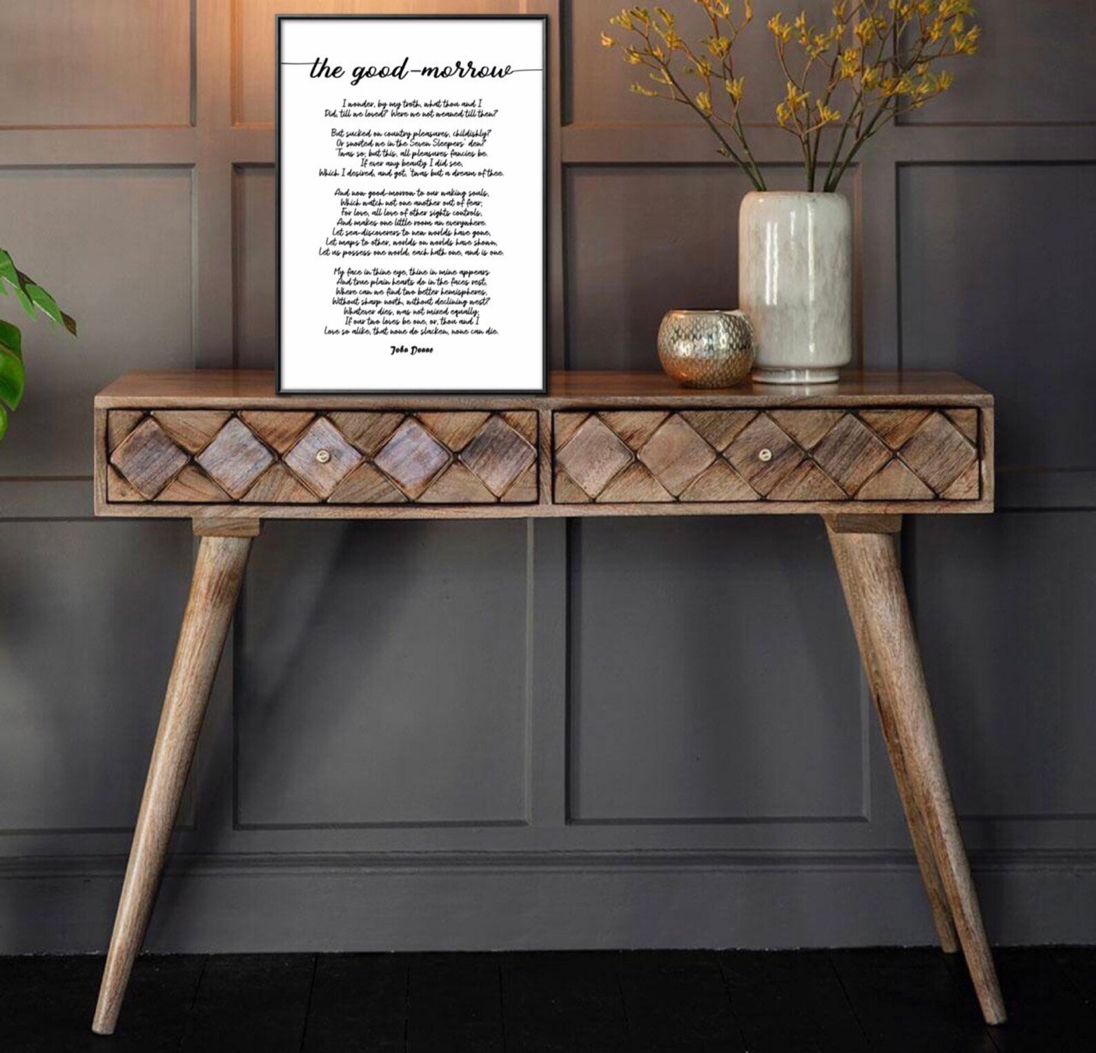 The Good-Morrow Poem by John Donne Poster Print Unframed | Etsy