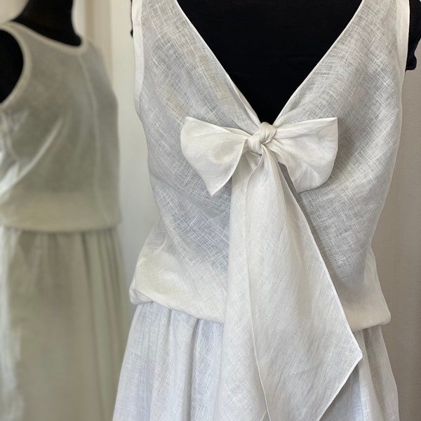 Linen Wedding Dress - Etsy