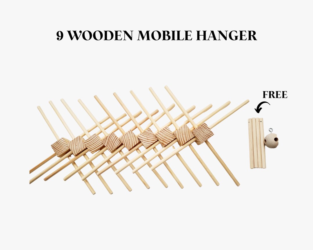 Shop Closing SALE - Wooden Mobile Hanger, Eco-friendly Baby Mobile ...