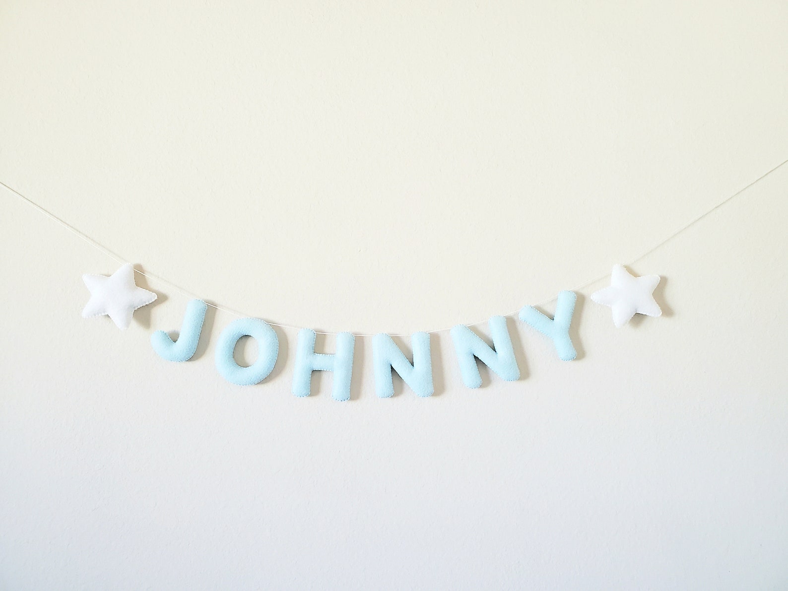 Felt Name Banner Cloud Nursery Decor Personalized Gift | Etsy