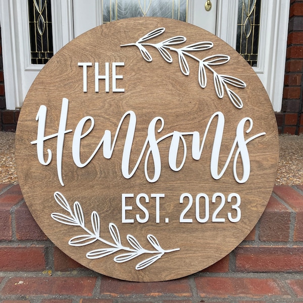 Last Name Signs - Etsy