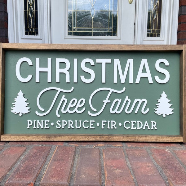 Tree Farm Sign - Etsy