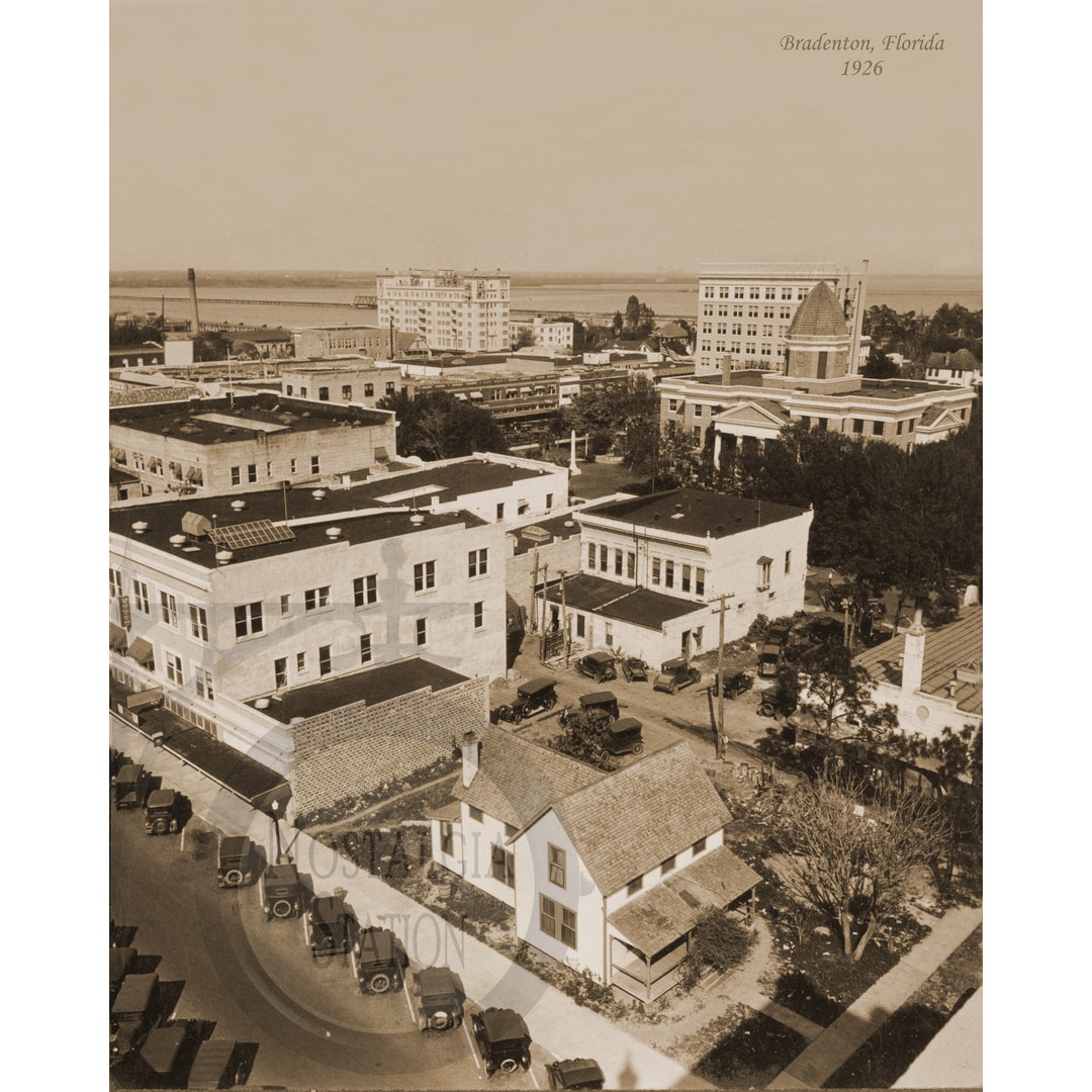 Bradenton Florida FL. 1926 Florida History Photo Historic Vintage ...