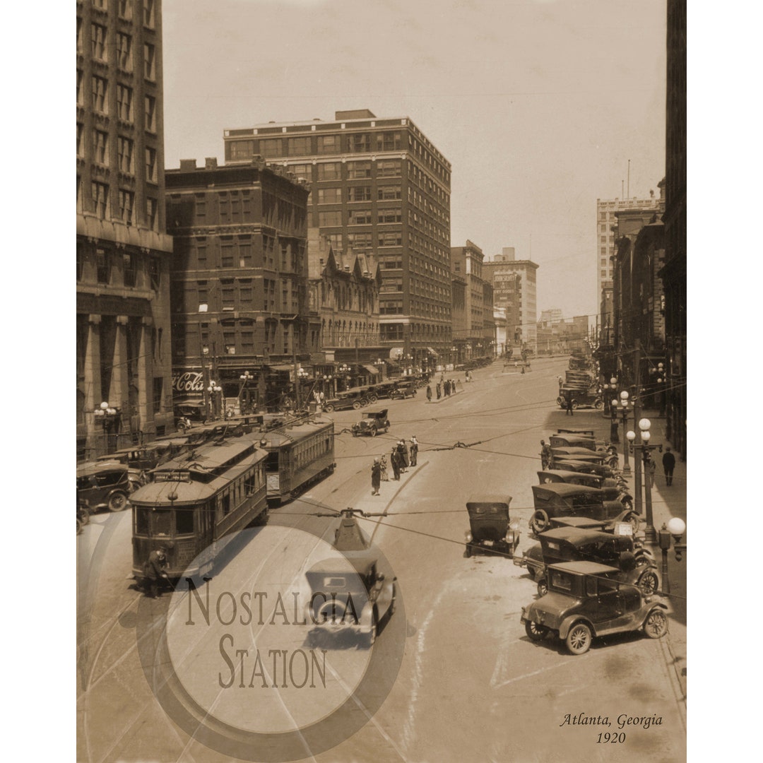 Atlanta, GA Georgia 1920 Antique Historic Vintage Photo Vintage Wall ...