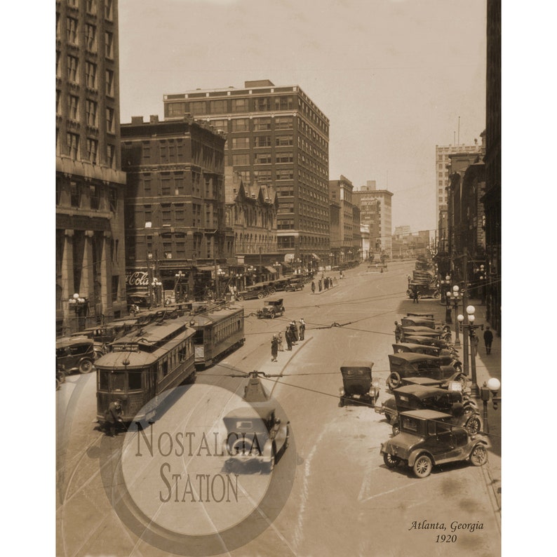 Atlanta, GA Georgia 1920 Antique Historic Vintage Photo Vintage Wall ...