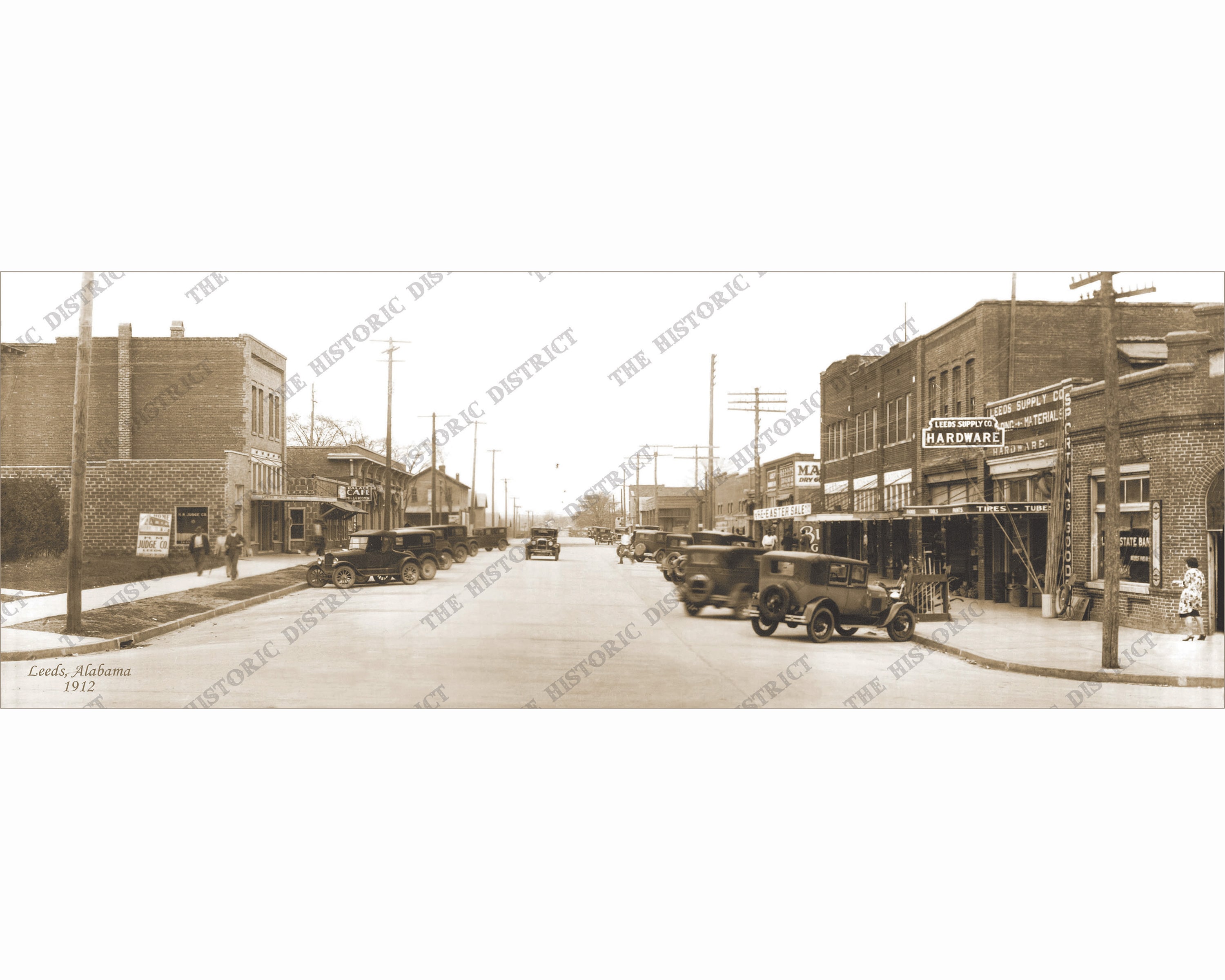 Leeds, AL. Alabama 1912 Antique Historic Vintage Photo Reprint FREE ...