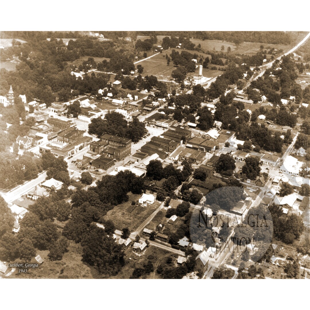 Cuthbert, GA Georgia 1945 Antique Historic Vintage Photo Vintage Wall ...