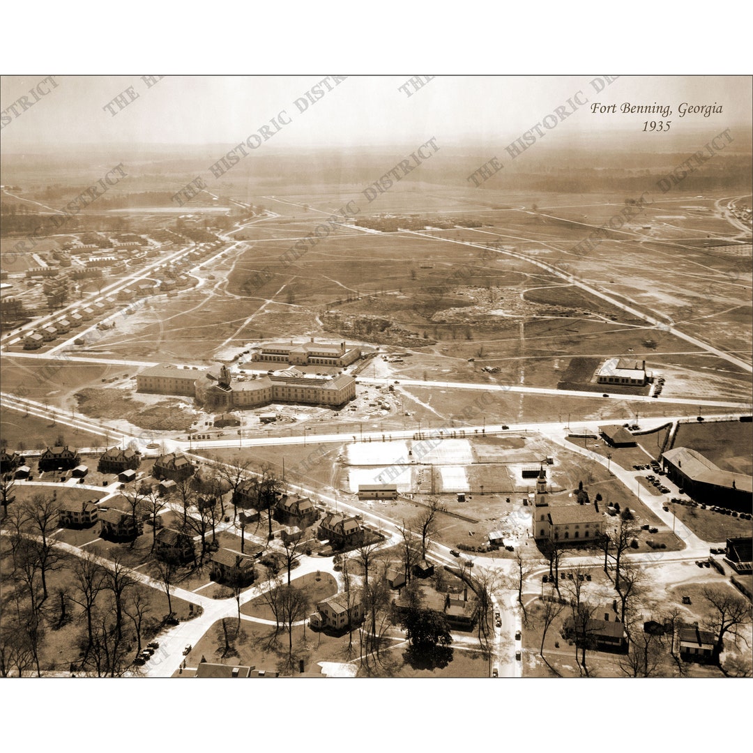 Fort Benning Infantry School 1935 (fort Moore) Antique Historic Vintage ...