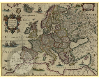 Psalter World Map 1265 Medieval Map Antique Historic Vintage Photo ...