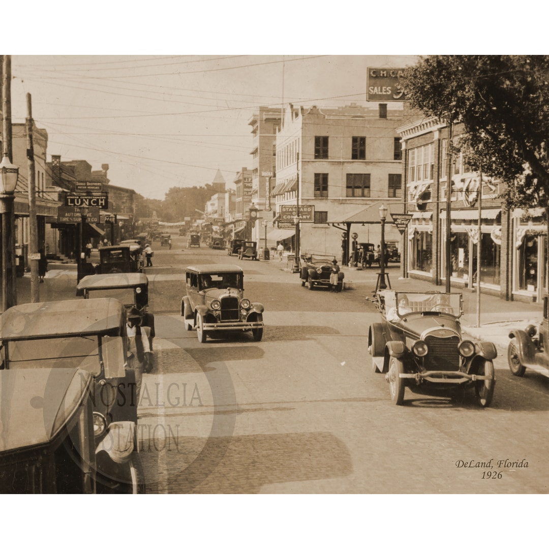 Deland Florida FL. 1926 Florida History Photo Historic Vintage Antique ...
