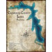 Chambers County Lake, Alabama Vintage Style Lake Map Wall Art Lanett ...