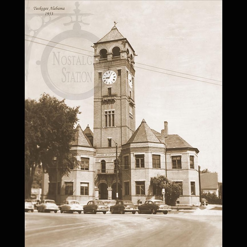 Tuskegee Alabama 1953 Street Scene Macon County Booker T Washington ...