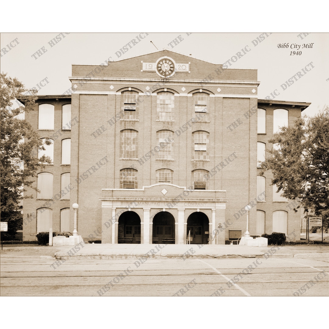 Columbus GA Georgia 1940 Bibb Mill Historic Vintage Photo Wall Art Wall ...