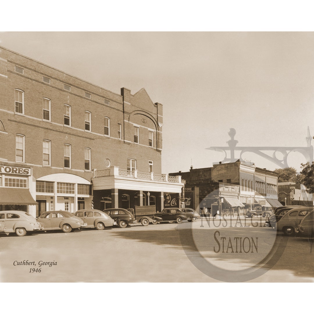 Cuthbert, GA Georgia 1946 Antique Historic Vintage Photo Vintage Wall ...