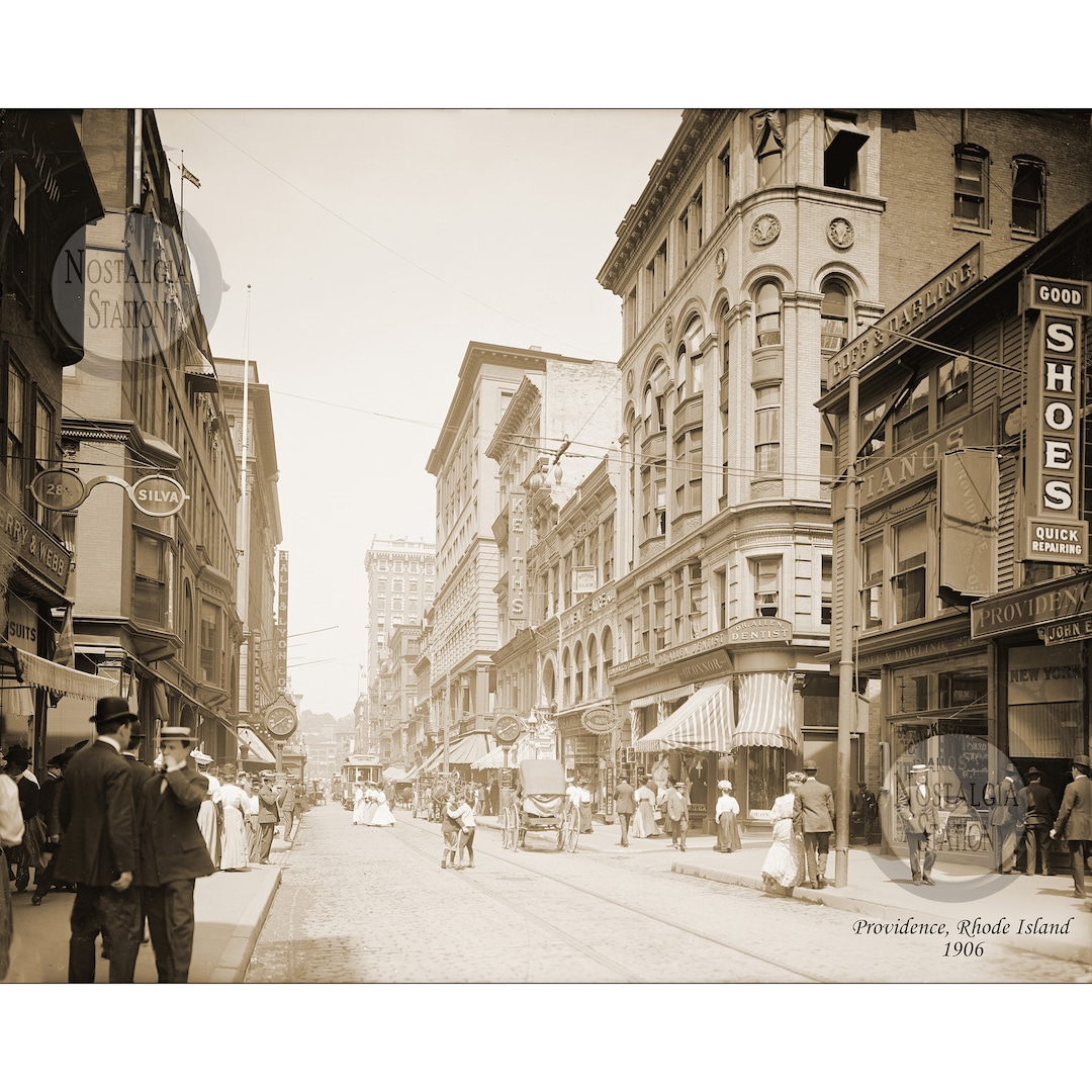 Providence, RI Rhode Island 1906 Antique Historic Vintage Photo Vintage ...