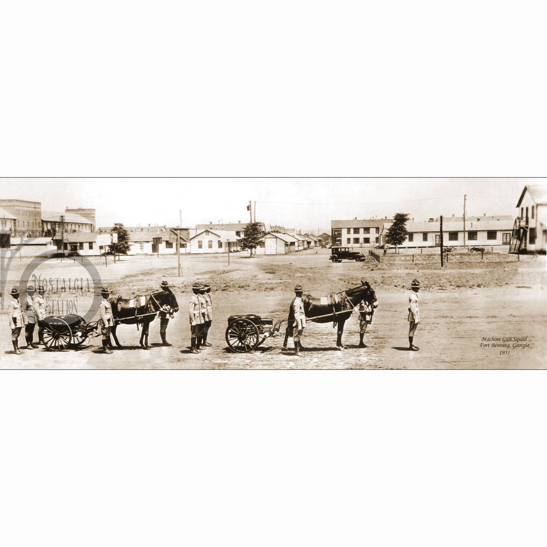 Fort Benning Machine Gun Squad 1931 Fort Moore Infantry Columbus GA ...