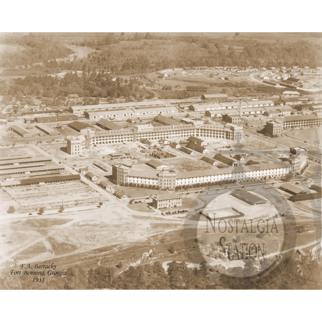 Fort Benning F. A. Barracks 1933 Fort Moore Infantry Columbus Antique ...