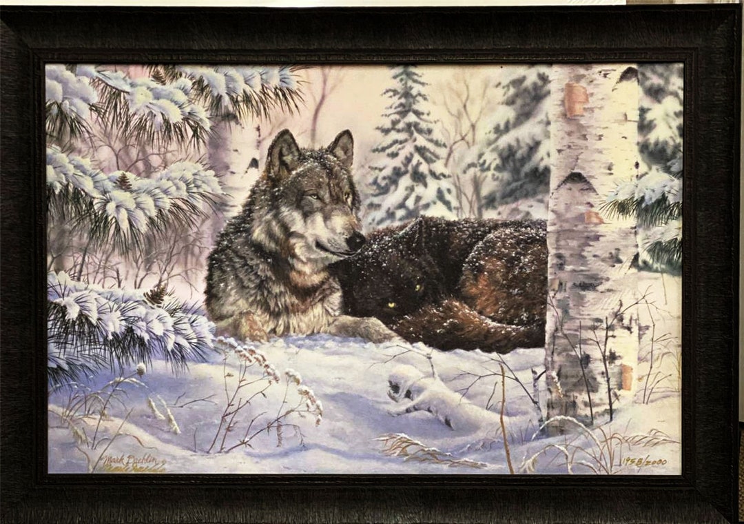 Mark Daehlin Heart and Soul Wolf Art Print-framed 34 X 24 - Etsy