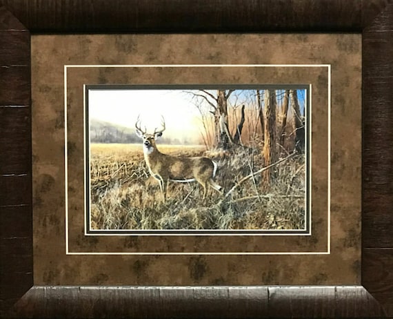 Jim Hansel Bluff Country Buck Deer Art Print-framed 21 X 17 - Etsy