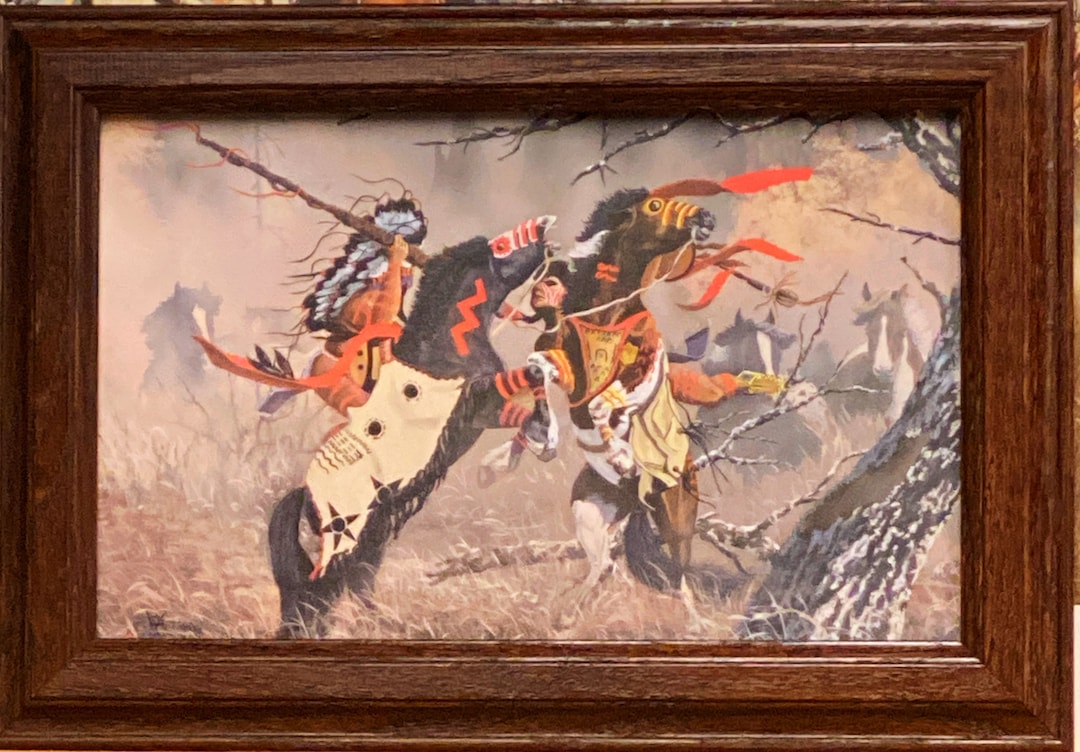 Ray Whitson Native American Fighters Art Print-framed 14.5 X 10 - Etsy