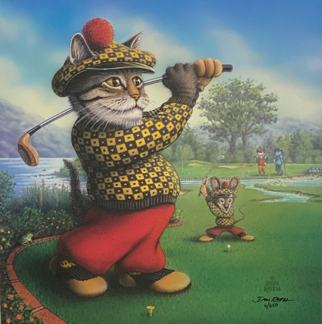 Tiger's Wood Shot by Don Roth the Kool-kat Kollection With Cert #6/650 ...