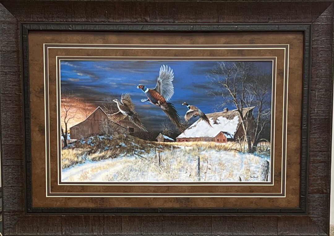 Jim Hansel Homestead Pheasant Farm Art Print-framed 27.5 X 19.5 - Etsy