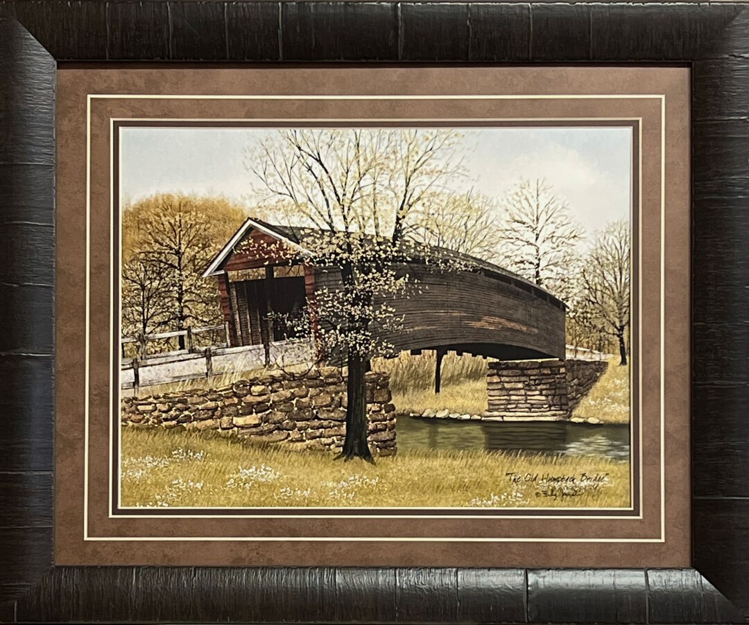 Billy Jacobs the Old Humpback Bridge Spring Art Print Framed 23 X 19 - Etsy