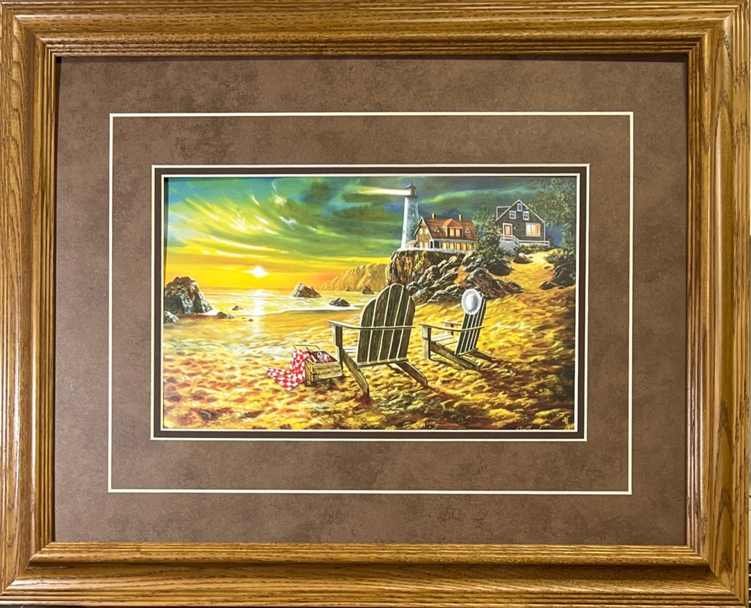 Jim Hansel Seaside Rendezvous Art Print- Framed 21 X 17 - Etsy