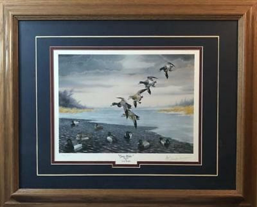 Les Kouba Open Water Duck Art Print-framed 21 X 17 - Etsy
