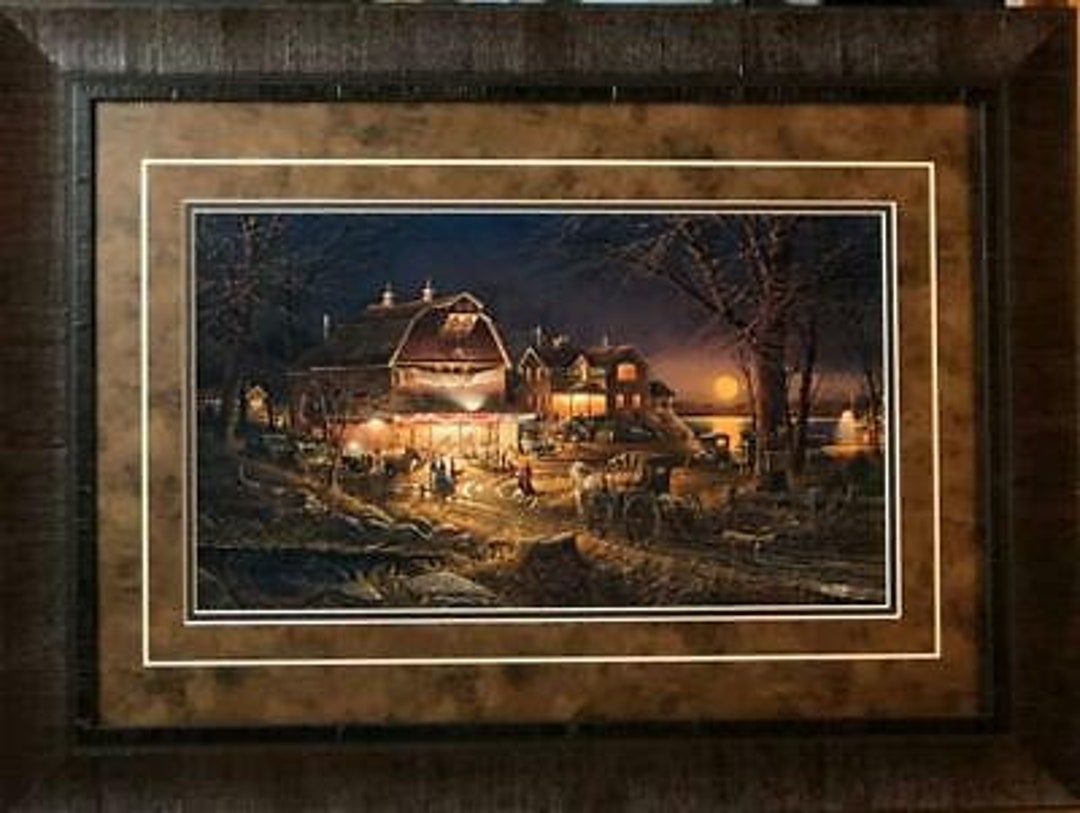 Terry Redlin Harvest Moon Ball Country Nostalgic Dance Art Print-framed ...