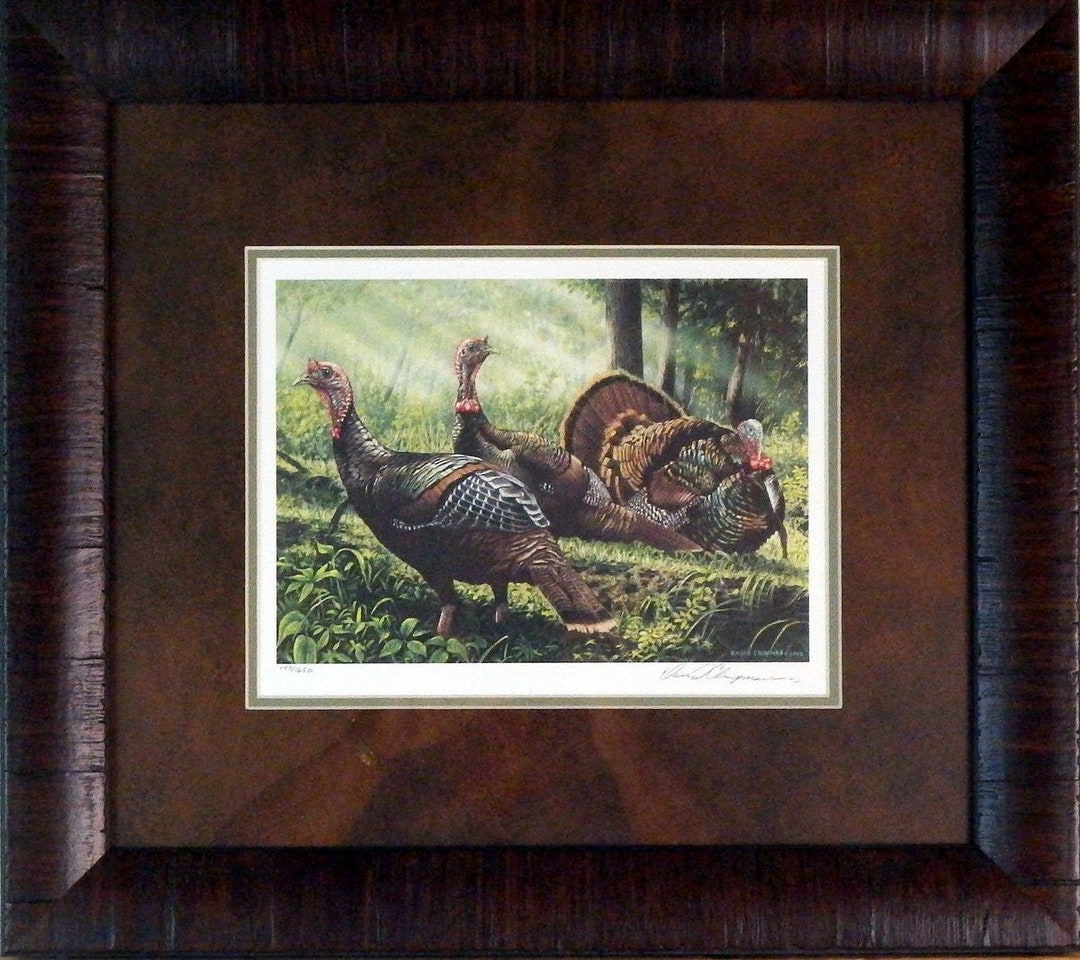David Chapman 2002 MN Turkey Stamp Print-s/n Framed 19 X 17 - Etsy